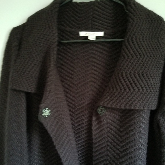 JM Collection | Sweaters | Jm Collections Womens Sweater Jacket Black ...